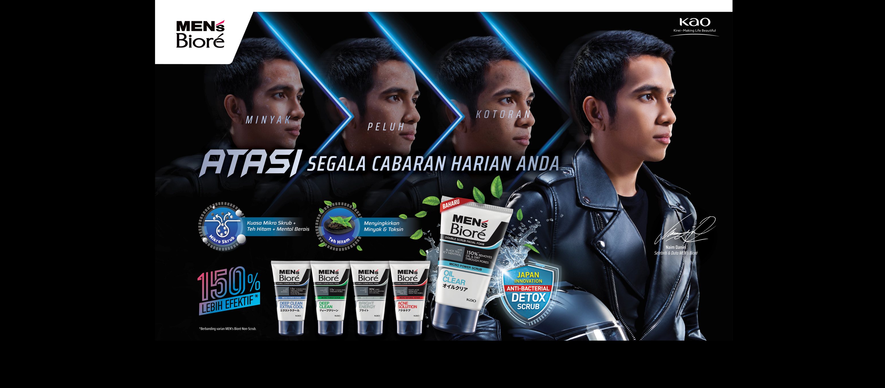 Men’s Biore Double Scrub Facial Foam Range Unveils the Secret to ...